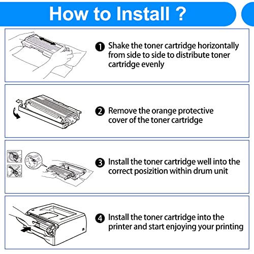 SuperInk Toner Cartridge Replacement Compatible for Brother TN630 TN660 TN-660 Use with HL-L2300D DCP-L2520DW DCP-L2540DW HL-L2360DW HL-L2320D HL-L2380DW MFC-L2707DW MFC-L2720DW Printer (Black 2 Pack)