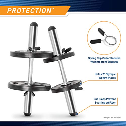 Marcy Olympic Hollow Bar Kit Chrome Curl Bar Dumbbell Handles and Spring Collars ODC-21 chromed, 47” x 3” x 2”