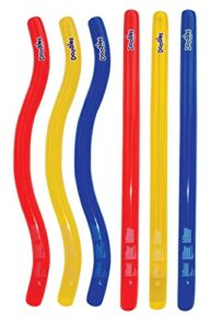 swimline doodles inflatable pool noodle float, 6 count