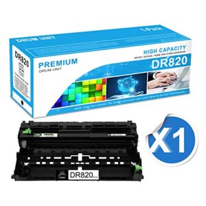 dr820 drum unit compatible dr-820 black replacement for brother dr820 dr-820 for brother dcp-l5500dn l5600dn l5650dn mfc-l6700dw l6750dw l5700dw l5800dw l5900dw printer drum.(black 1 pack)