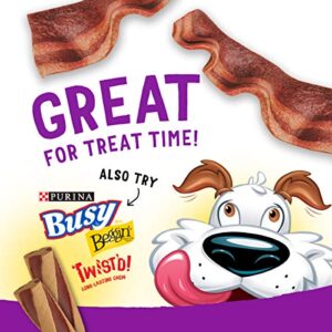 Purina Beggin' Strips Bacon Dog Treats Made in USA Facilities Adult Dog Training Treats 6 Ounce (Pack of 6)