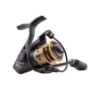 penn fishing battle ii & iii spinning fishing reel (all models & sizes), black gold, 2000 (btliii2000)