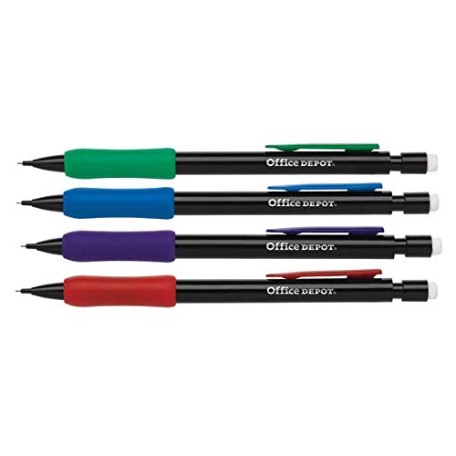 Office Depot Mechanical Pencils with Comfort Grip, 0.5 mm, Pack of 12, OD88383