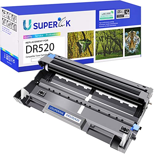 USUPERINK High Yield Compatible Drum Unit Replacement for Brother DR520 DR-520 to use with HL-5250DN HL-5340D HL-5370DW MFC-8480DN MFC-8690DW MFC-8890DW DCP-8065DN DCP-8060(Black, 1 Pack)