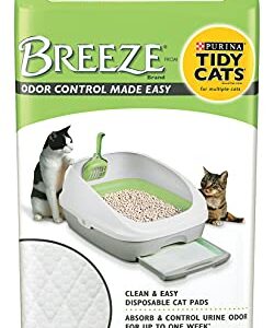 Purina Tidy Cats Breeze Cat Pad Refills, Clean & Easy Disposable Cat Pads for Breeze Litter System, Controls Odors, 10 Cat Pad Refills/Pack (Pack of 4)