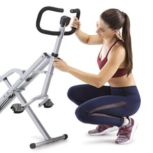 Marcy Squat Rider Machine for Glutes and Quads Workout XJ-6334, Silver & Black