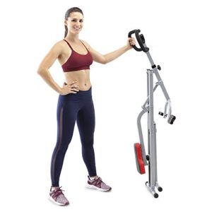 Marcy Squat Rider Machine for Glutes and Quads Workout XJ-6334, Silver & Black