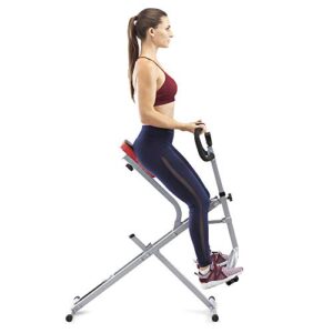 Marcy Squat Rider Machine for Glutes and Quads Workout XJ-6334, Silver & Black