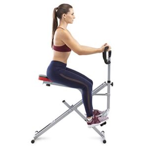 Marcy Squat Rider Machine for Glutes and Quads Workout XJ-6334, Silver & Black