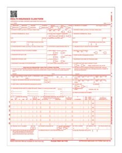 tops cms-1500 health insurance claim forms for laser printer, 8.5 x 11 inches, 250 sheets per pack (50135rv)