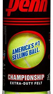 Penn Championship Tennis Balls - Extra Duty Felt Pressurized Tennis Balls - 24 Cans, 72 Balls