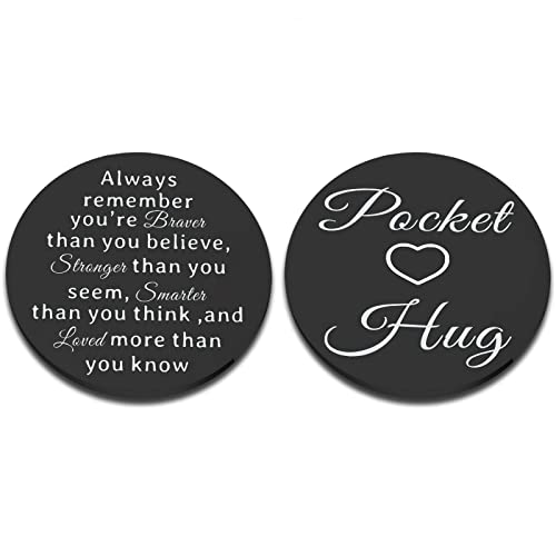 Pocket Hug Token Gift for Women Men You Are Awesome Inspirational Long Best Friend BFF Family Son Daughter Boyfriend Girlfriend Kids-Message Pocket Hug Token Present Birthday Christmas Graduation