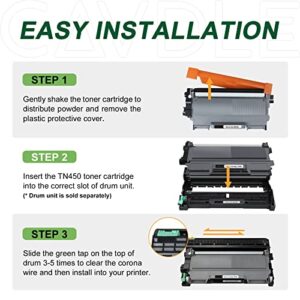 CAVDLE Compatible Toner Cartridge and Drum Unit Set Replacement for Brother DR420 and TN420 Work with Brother HL-2270DW HL-2280DW HL-2230 HL-2240 MFC-7360N MFC-7860DW DCP-7065DN IntelliFax 2840 4Packs