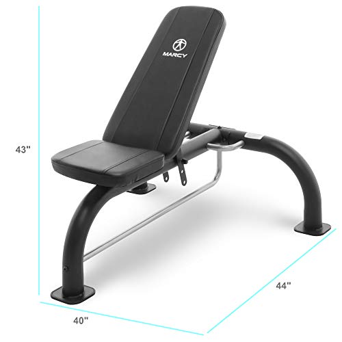 Marcy Multipurpose Utility Weight Bench – Adjustable Backrest Positions, Home Gym Equipment SB-10900