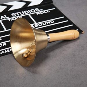 Super Loud Solid Brass Hand Call Bell