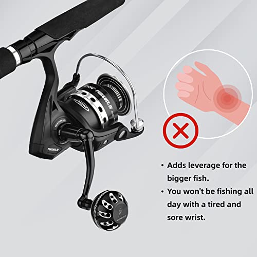 GOMEXUS Power Handle for Penn Pursuit III/IV Clash Conflict 1000-4000 Spinning Reel Handle