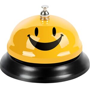 MROCO Call Bell Service Bell for Desk, Desk Bell 3.35 Inch Diameter with Metal Anti-Rust Construction,for Hotels, Front Desk Bell for Schools, Dinner, Hotel, Reception Areas, Hospitals, Warehouses