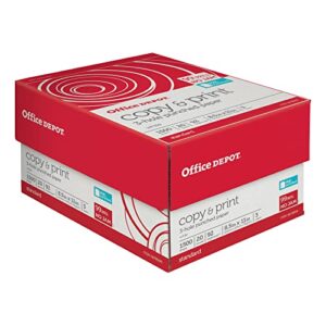 office depot® brand 3-hole punched multi-use print & copy paper, letter size (8 1/2″ x 11″), 92 (u.s.) brightness, 20 lb