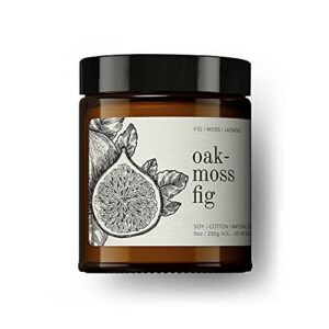 broken top – oakmoss fig|9 oz. fig, moss, wood & jasmine. pure soy wax candle. 50-hour burn time. natural cotton wick, vegan, no parabens, no phthalates