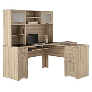 Realspace® Magellan 59"W L-Shape Corner Desk, Blonde Ash