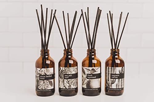 BROKEN TOP Natural Reed Diffuser Set. Citrus & Oakmoss. Reed Diffusers for Bedroom, Living Room, Office. Long Lasting Fragrance Diffuser. No Parabens & Phthalates - Citrus Herbed Tonic, 3.5 fl.oz