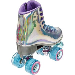 Impala Rollerskates Girl's Impala Quad Skate (Big Kid/Adult) Holographic 7 (US Men's 5, Women's 7) M