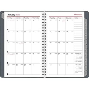 Office Depot® Brand Weekly/Monthly Planner, 5" x 8", Silver, January To December 2023, OD710330