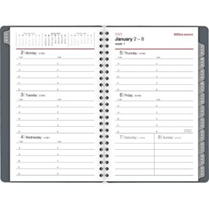 Office Depot® Brand Weekly/Monthly Planner, 5" x 8", Silver, January To December 2023, OD710330