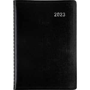 office depot® brand daily planner, 5″ x 8″, black, january to december 2023