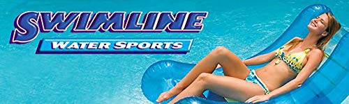 Swimline Basketball Hoop Giant Shootball Inflatable Fun Swimming Pool Water Game Set and UFO Lounge Chair Float with Built-in Squirt Gun, (2 Pack)