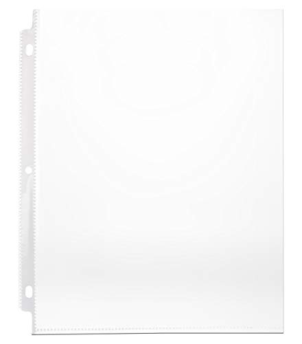 GTP Clear Top Loading, Heavy Weight, Heavy Duty, Sheet Protectors Holds 8.5"X11" Papers, Bulk, Acid Free, Reinforced Binding Edge.Heavyweight (100) (10 Packs of 100)