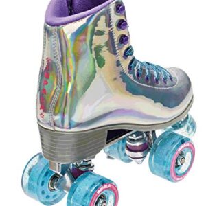 Impala Rollerskates Girl's Impala Quad Skate (Big Kid/Adult) Holographic 10 (US Men's 8, Women's 10) M