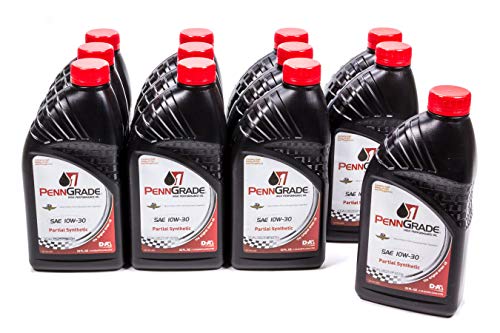 Brad Penn 009-7150 10W-30 Partial Synthetic Racing Oil - 1 Quart, (Case of 12)