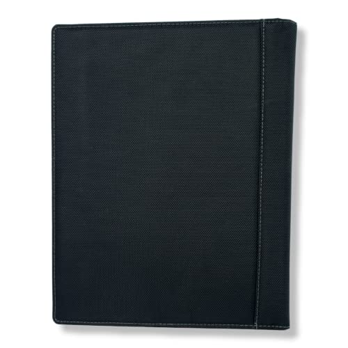 Office Depot Premium Professional Padfolio, 12-1/2"H x 9-7/8"W, Black, Paper Notepad Included