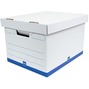 Office Depot® Brand Medium Quick Set Up Corrugated Medium-Duty Storage Boxes With Lift-Off Lids And Built-In Handles, Le