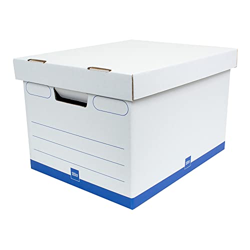 Office Depot® Brand Medium Quick Set Up Corrugated Medium-Duty Storage Boxes With Lift-Off Lids And Built-In Handles, Le