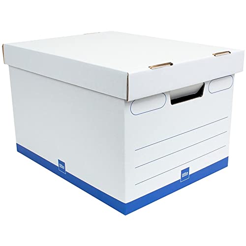 Office Depot® Brand Medium Quick Set Up Corrugated Medium-Duty Storage Boxes With Lift-Off Lids And Built-In Handles, Le