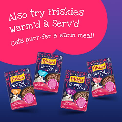 Purina Friskies Wet Cat Food, Prime Filets With Salmon & Beef in Sauce - (24) 5.5 oz. Cans