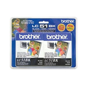 brother fax 1960c black ink cartridge twin pack standard yield (2x 500 yield)