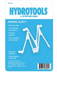 swimline butterfly clips (3 pack), white, one size