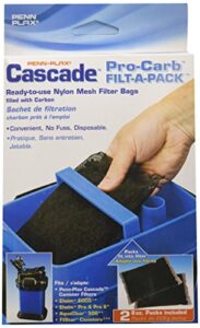 penn-plax cascade pro-c aquarium canister filter media bags – 8 oz – 2-pack