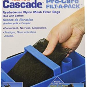 Penn-Plax Cascade Pro-C Aquarium Canister Filter Media Bags – 8 Oz – 2-Pack