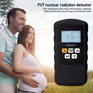 ZWJABYY Professional Nuclear Radiation Detector,Personal Radiation Dose Alarm Radioactive Geiger Counter Nuclear Radiation Detector,Portable Digital Meter High Sensitivity Accuracy