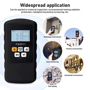 ZWJABYY Professional Nuclear Radiation Detector,Personal Radiation Dose Alarm Radioactive Geiger Counter Nuclear Radiation Detector,Portable Digital Meter High Sensitivity Accuracy