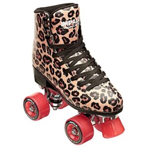 impala rollerskates girl’s impala quad skate (big kid/adult) leopard 6 (us men’s 4, women’s 6) m