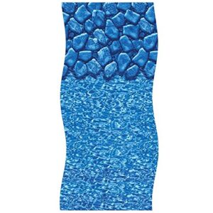 16 x 24 foot rectangle beaded pool liner for kayak style pools – boulder swirl – 20-gauge