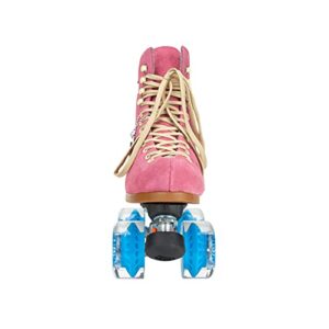 Moxi Skates - Malibu Barbie Limited Edition - Fun and Fashionable Womens Quad Roller Skate | Strawberry Pink | Size 8