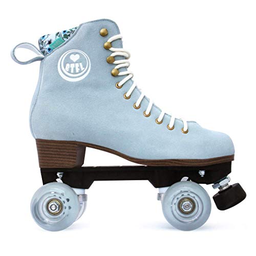 BTFL Pro Roller Skates Women, Kids or Men - Genuine Suede, Ideal for Outdoor Skating, Rink, Artistic and Rhythmic Skating. Stylish Colors Available. (Scarlett Pro US Women´s: 08 / US Men´s: 6.5)