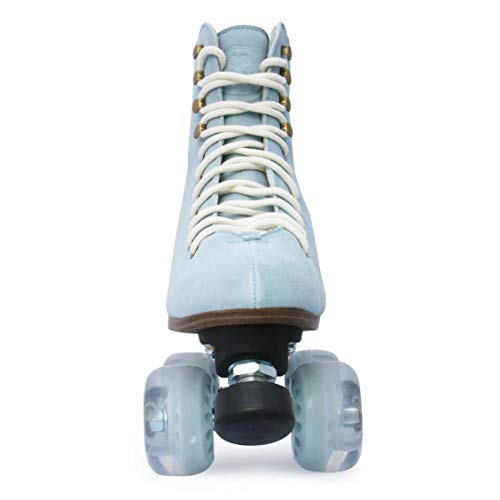 BTFL Pro Roller Skates Women, Kids or Men - Genuine Suede, Ideal for Outdoor Skating, Rink, Artistic and Rhythmic Skating. Stylish Colors Available. (Scarlett Pro US Women´s: 08 / US Men´s: 6.5)