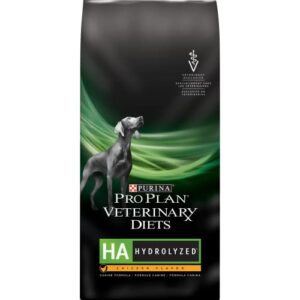 purina pro plan veterinary diets ha hydrolyzed chicken flavor canine formula dry dog food – 25 lb. bag